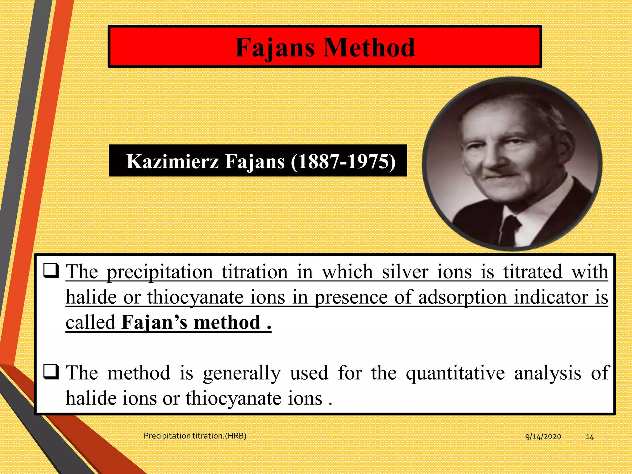 PA-I Precipitation titration (HRB) | PDF