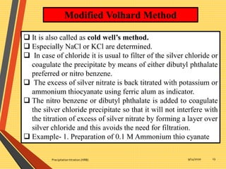 PA-I Precipitation titration (HRB) | PDF