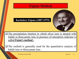 PA-I Precipitation titration (HRB) | PDF