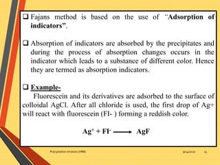 PA-I Precipitation titration (HRB) | PDF