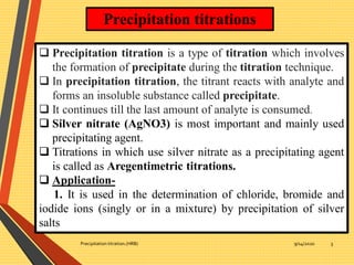 PA-I Precipitation titration (HRB) | PDF