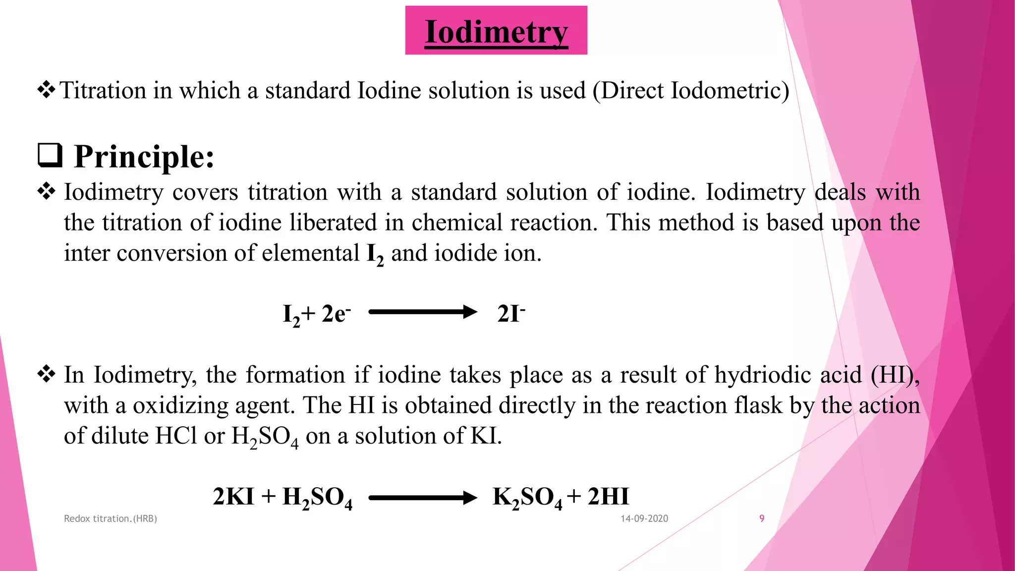 PA-I Redox titration.(HRB) | PDF