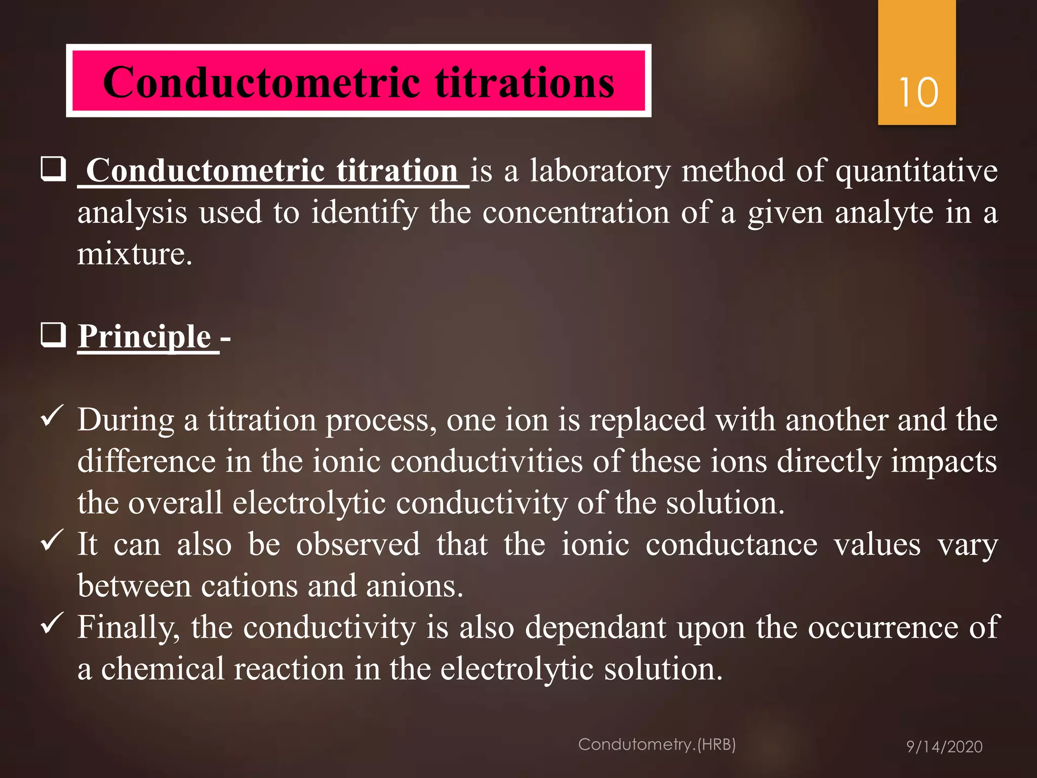 PA-I Condutometry.(HRB) | PDF