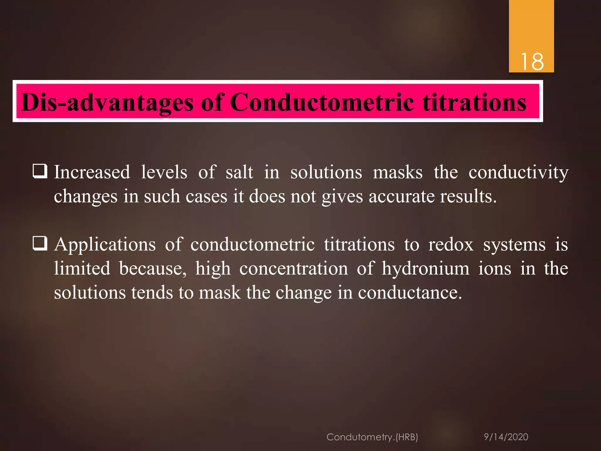 PA-I Condutometry.(HRB) | PDF