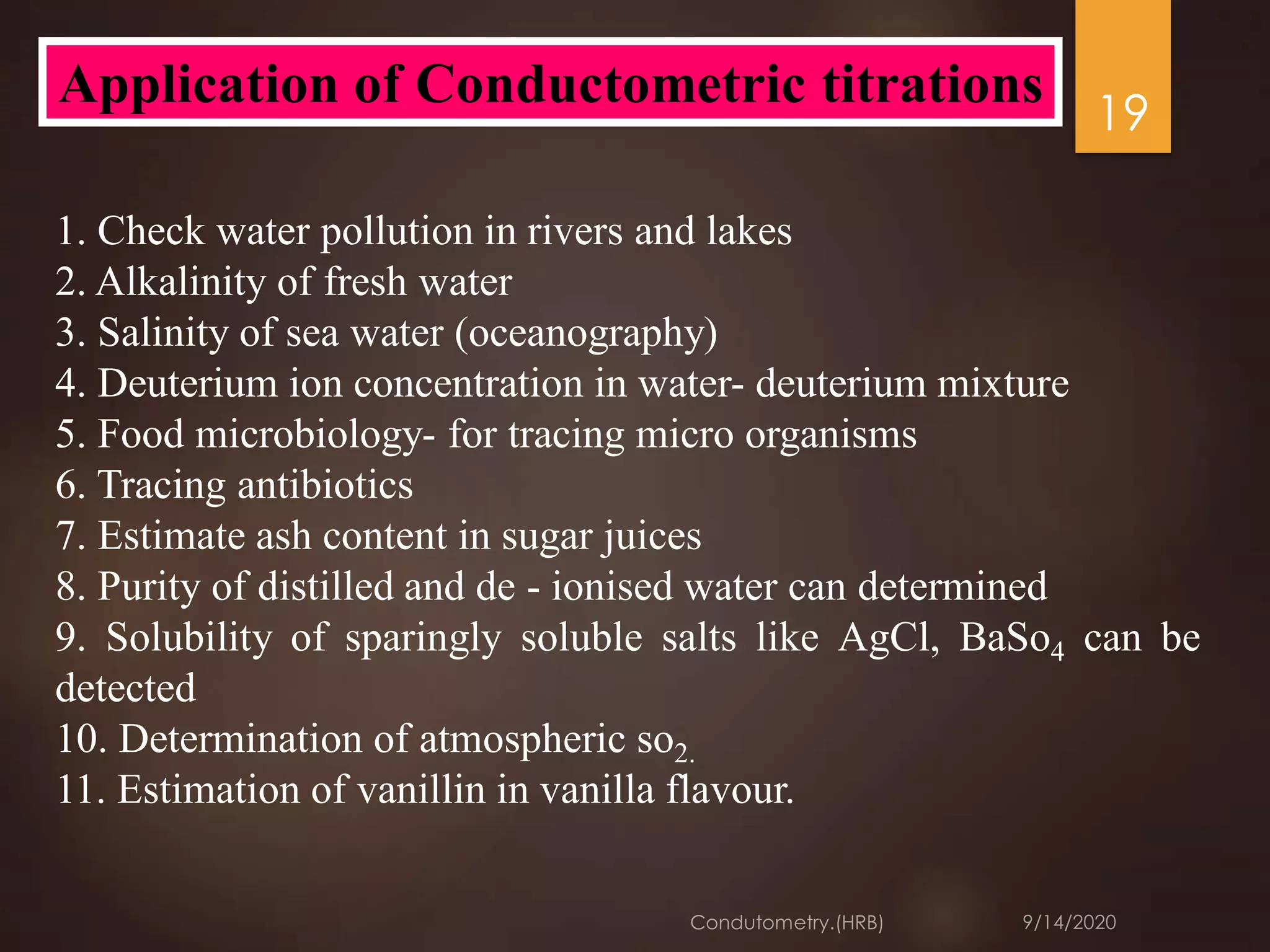 PA-I Condutometry.(HRB) | PDF