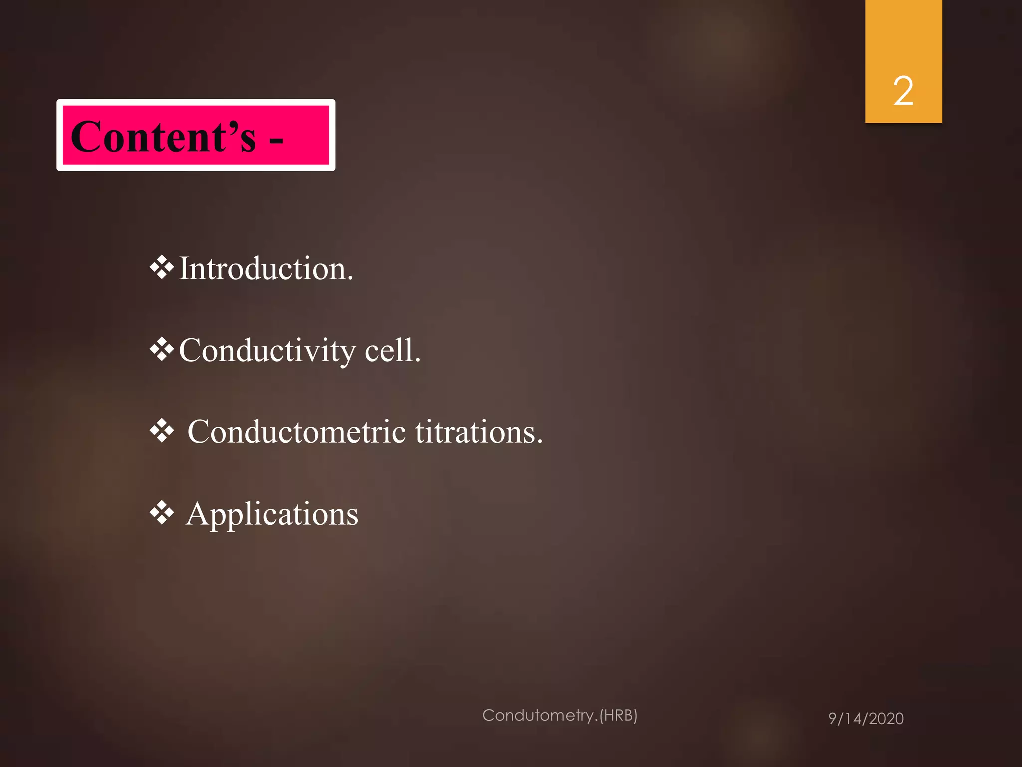 PA-I Condutometry.(HRB) | PDF