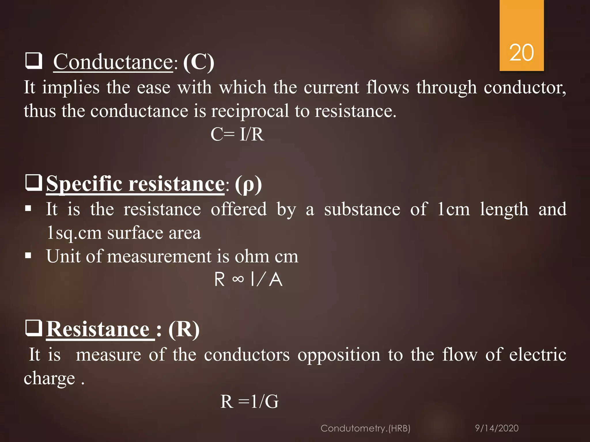 PA-I Condutometry.(HRB) | PDF