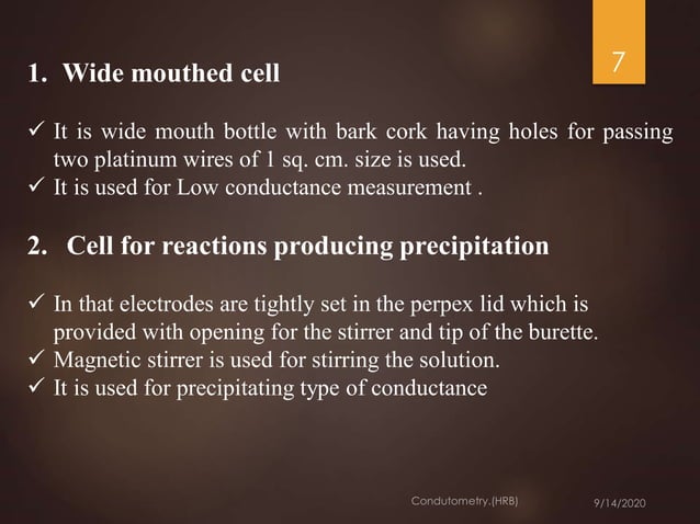 PA-I Condutometry.(HRB) | PDF