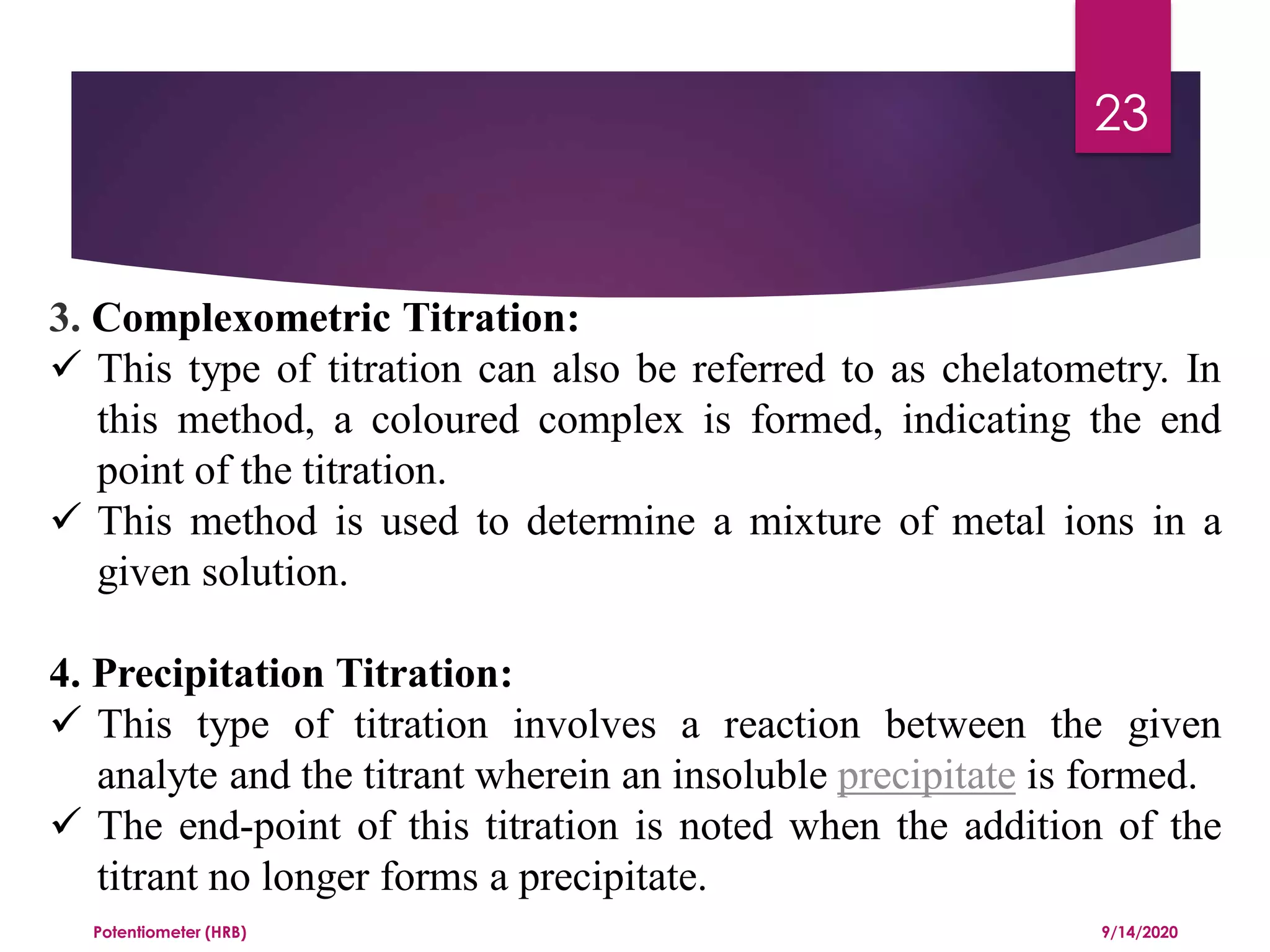 PA-I Potentiometry. (HRB) | PDF