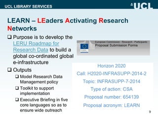 The Needs of stakeholders in the RDM process - the role of LEARN | PPT