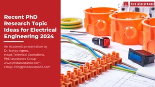PA - Recent PhD Research Topic Ideas for Electrical Engineering 2024.pptx