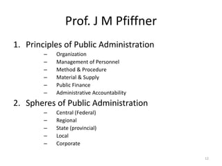 Public Administration Role Scope and Defination | PPTX