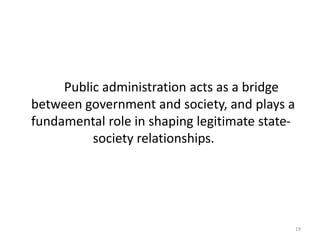 Public Administration Role Scope and Defination | PPTX
