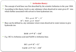 Pharmaceutical Analysis (BP102T) UNIT II Acid Base Titration | PPTX