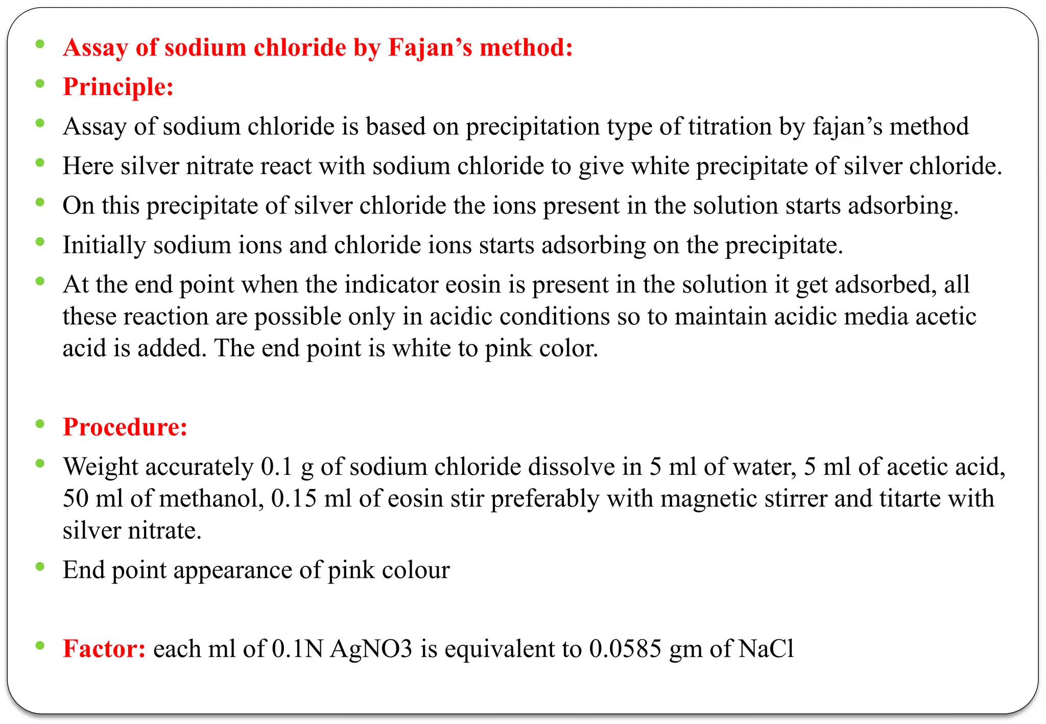 Pharmaceutical Analysis (BP102T) UNIT III Precipitation Titration | PPTX