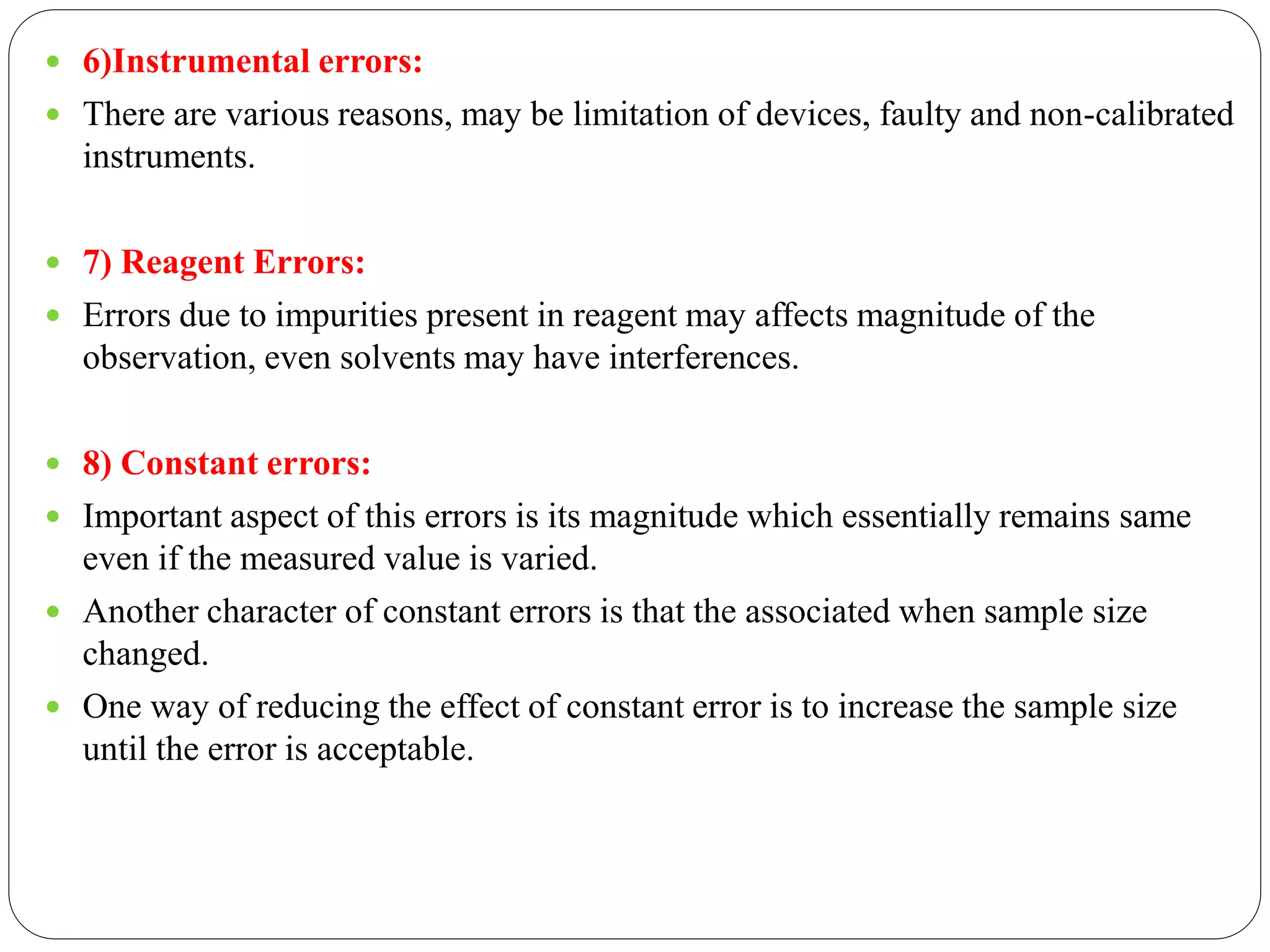 Pharmaceutical Analysis &Errors | PPTX