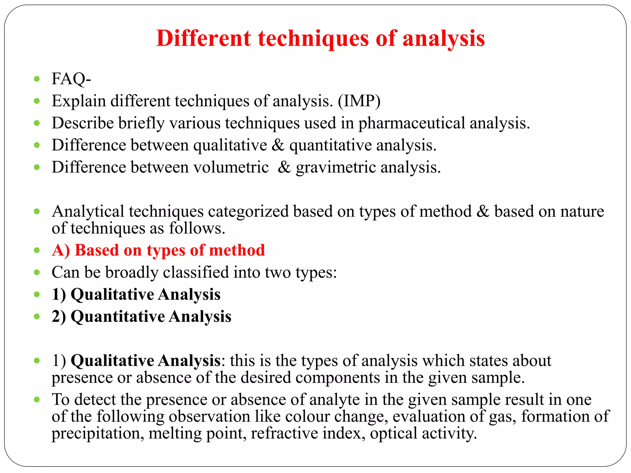 Pharmaceutical Analysis &Errors | PPTX