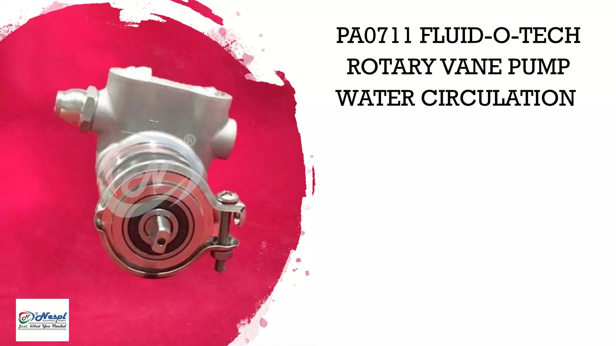 PA0711 FLUID-O-TECH ROTARY VANE PUMP WATER CIRCULATION | PPT