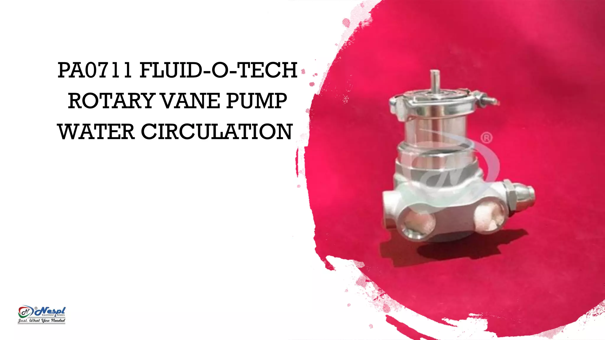 PA0711 FLUID-O-TECH ROTARY VANE PUMP WATER CIRCULATION | PPT