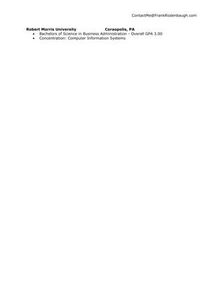 Pa 09 N1 Frank Rodenbaugh | PDF