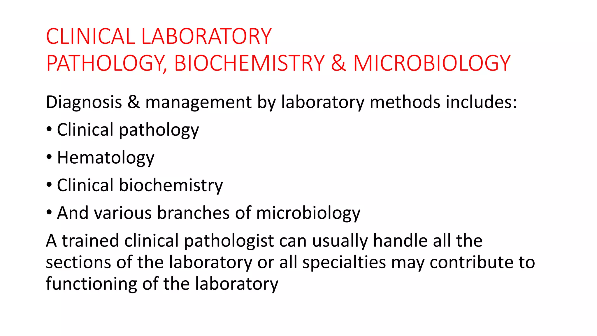 ROLE OF PATHOLOGIST IN DIAGNOSIS & MANAGEMENT OF DISEASE | PDF