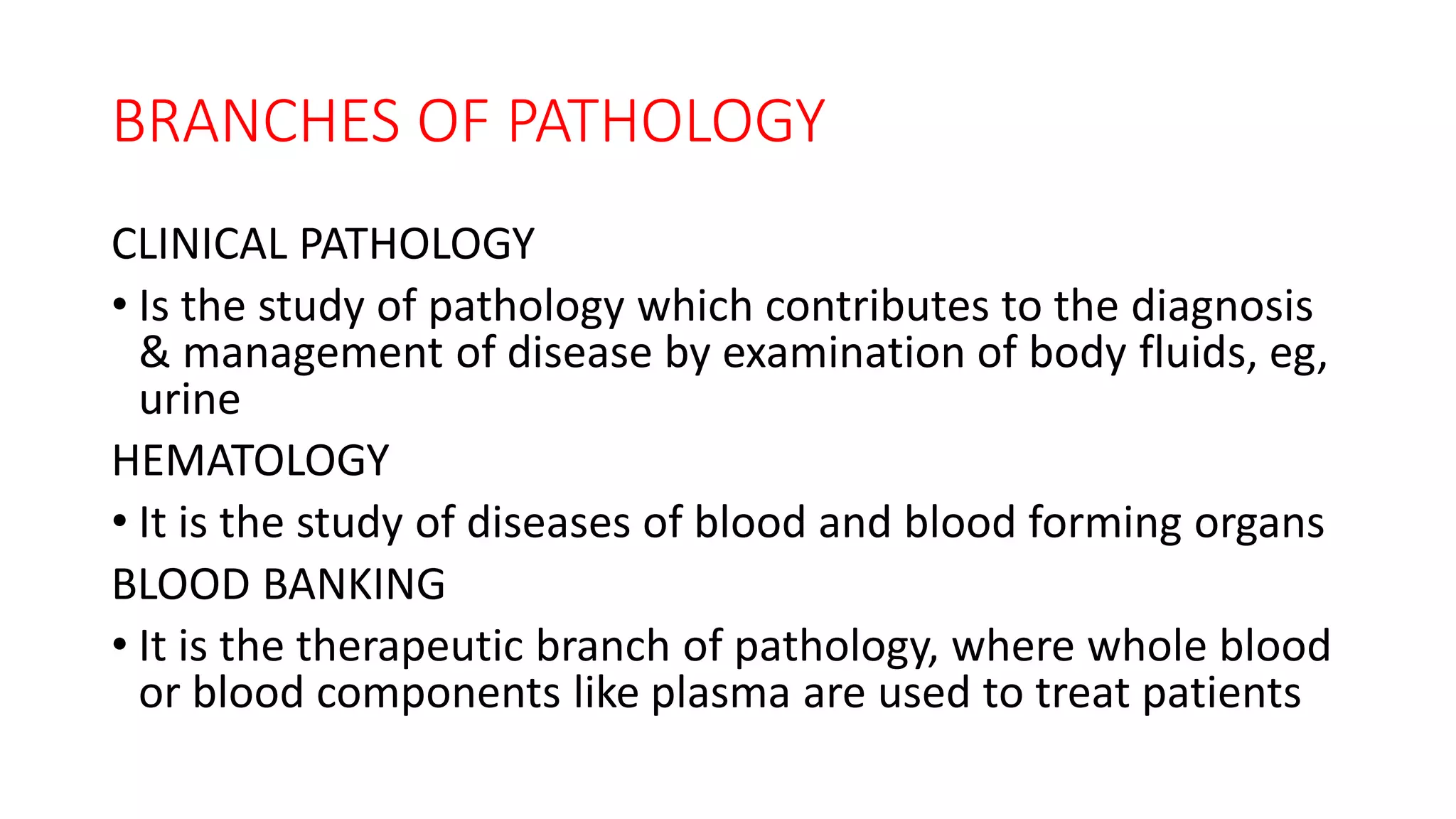 COMMON DEFINITIONS & TERMS USED IN PATHOLOGY | PDF