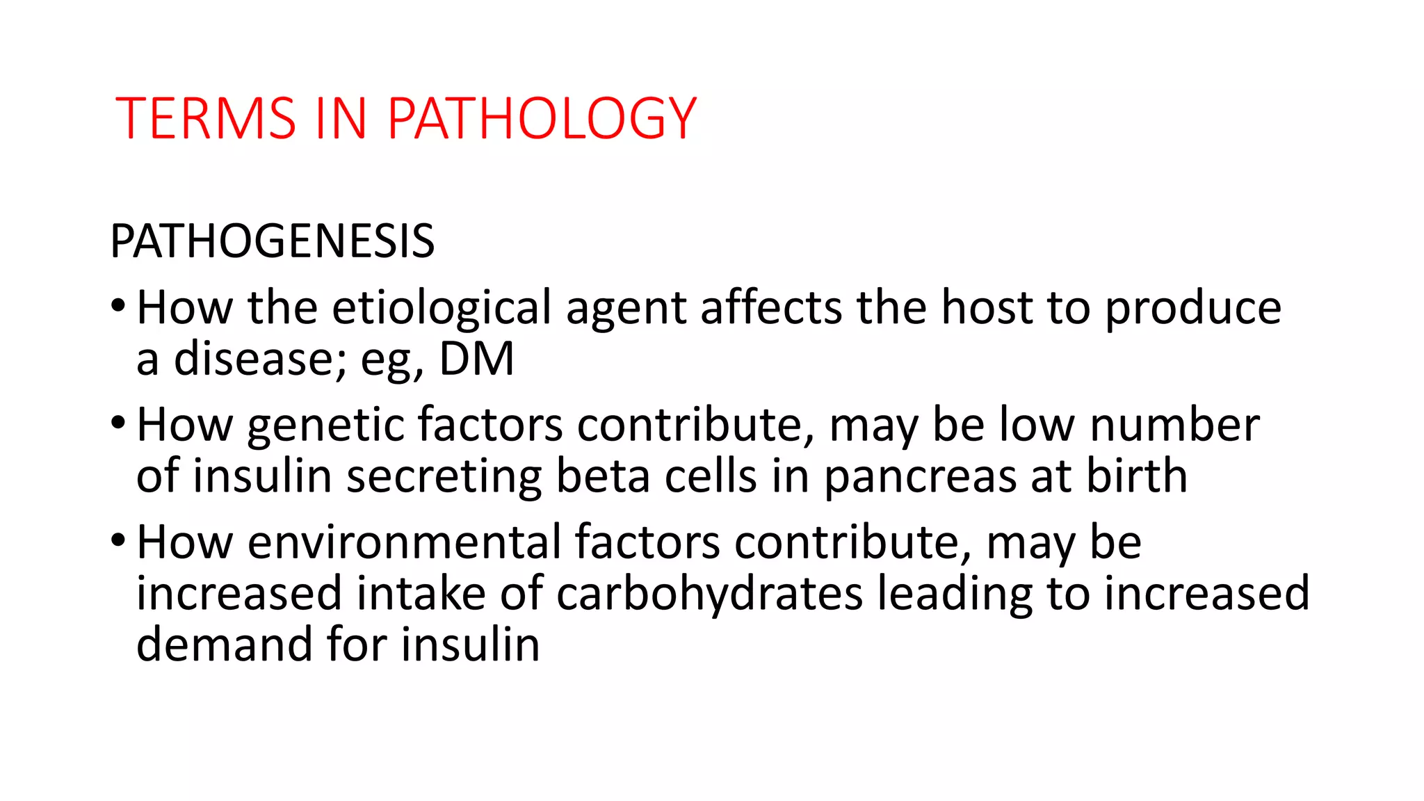 COMMON DEFINITIONS & TERMS USED IN PATHOLOGY | PDF
