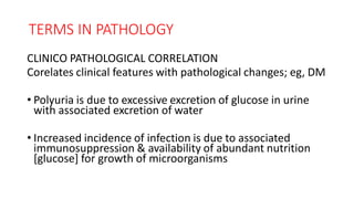COMMON DEFINITIONS & TERMS USED IN PATHOLOGY | PDF