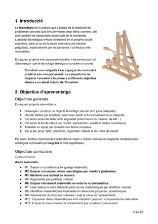 #ProjecteCatapulta - Document d'Inici de Projecte | PDF