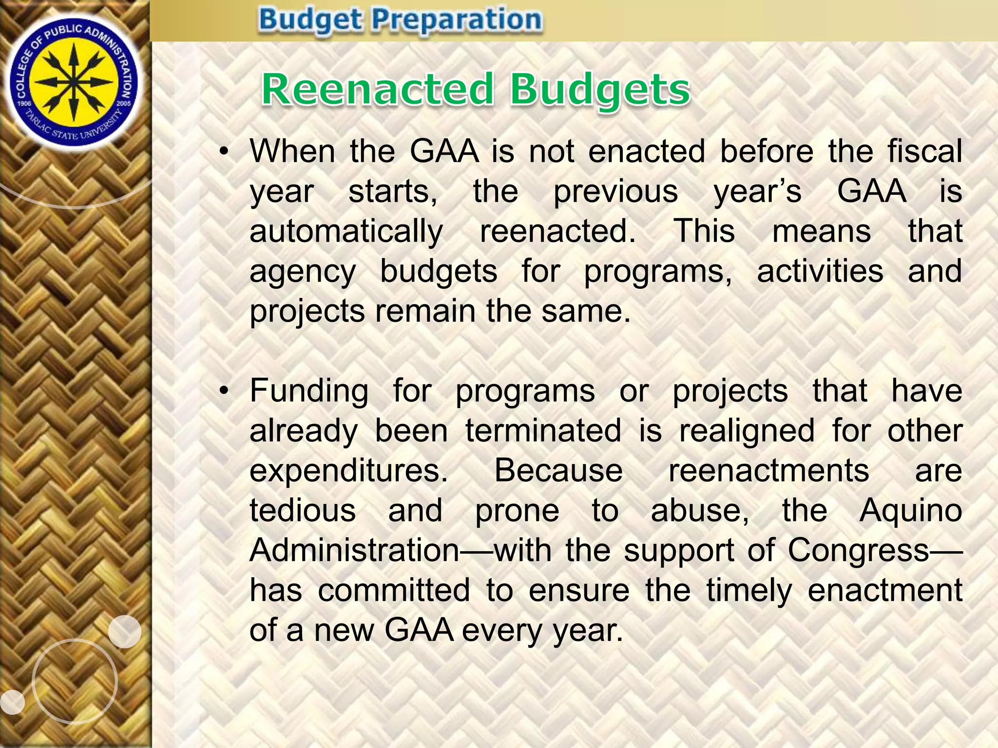 BUDGET PROCESS OF THE PHILIPPINE NATIONAL GOVERNMENT | PPTX