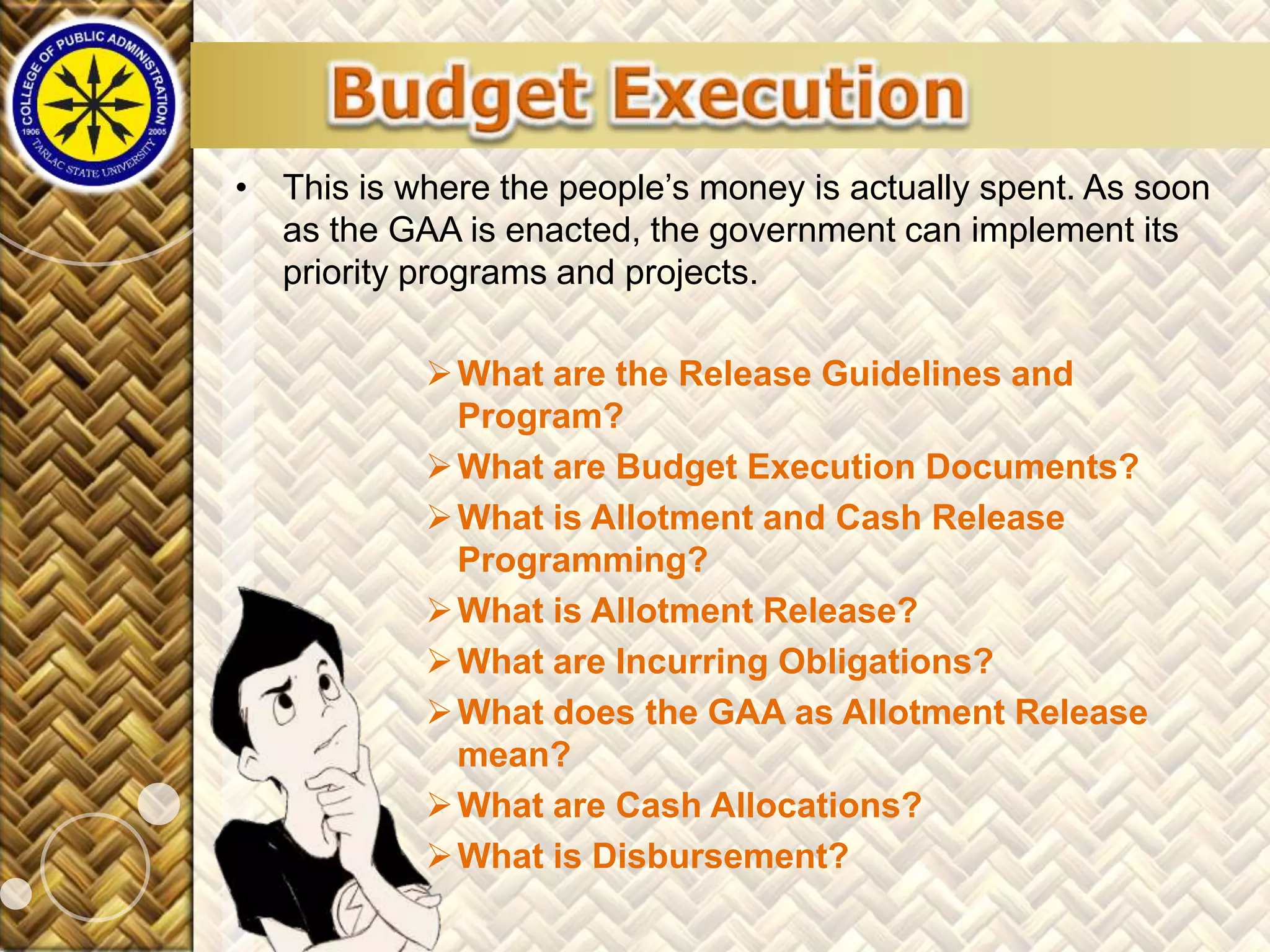 BUDGET PROCESS OF THE PHILIPPINE NATIONAL GOVERNMENT | PPTX
