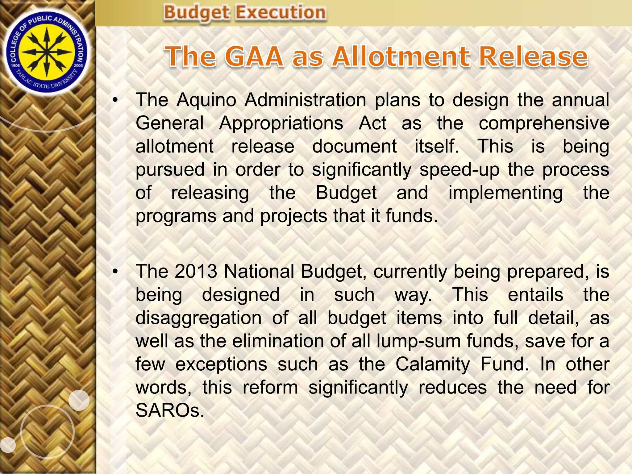BUDGET PROCESS OF THE PHILIPPINE NATIONAL GOVERNMENT | PPTX