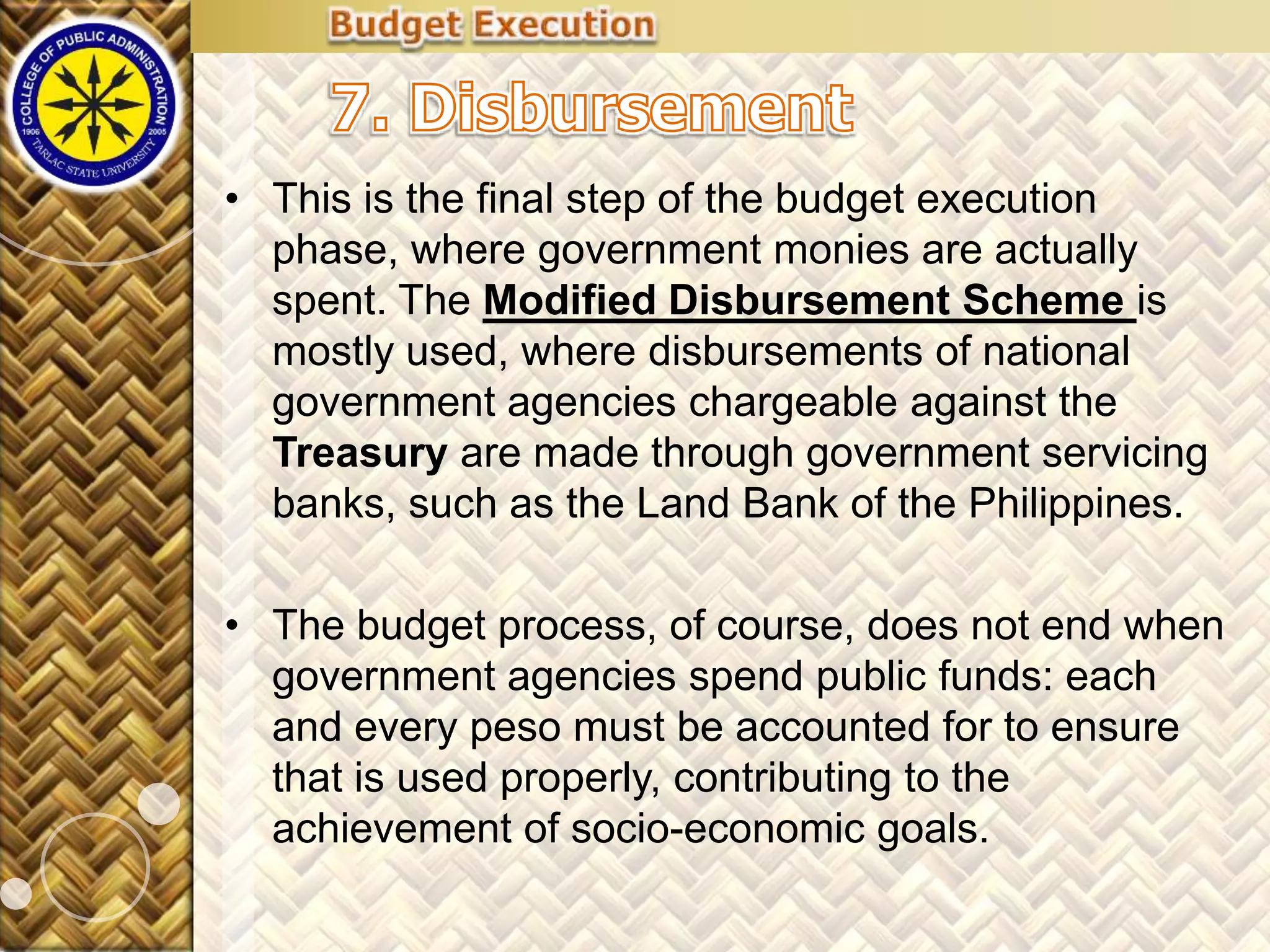 BUDGET PROCESS OF THE PHILIPPINE NATIONAL GOVERNMENT | PPTX
