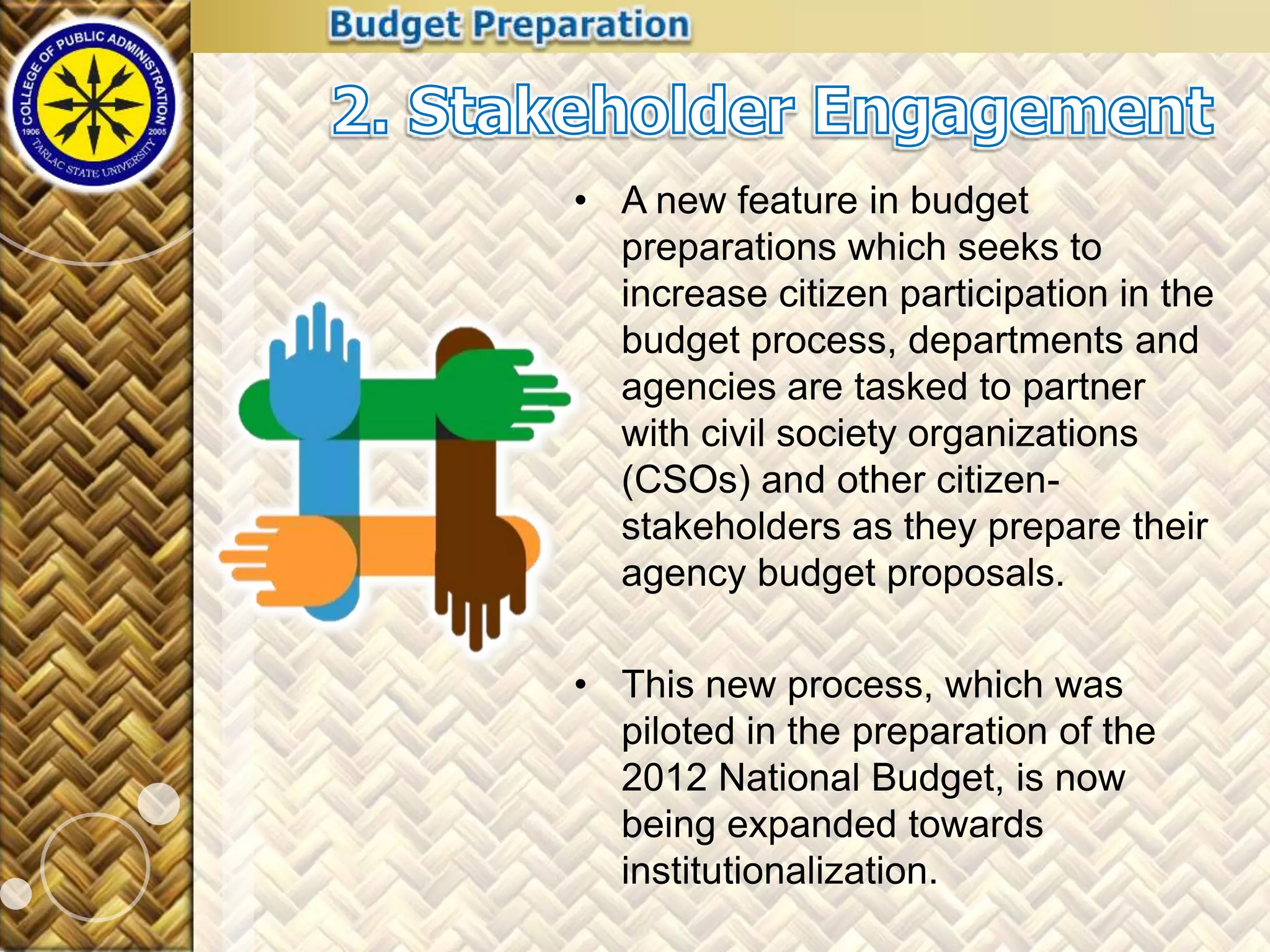 BUDGET PROCESS OF THE PHILIPPINE NATIONAL GOVERNMENT | PPTX