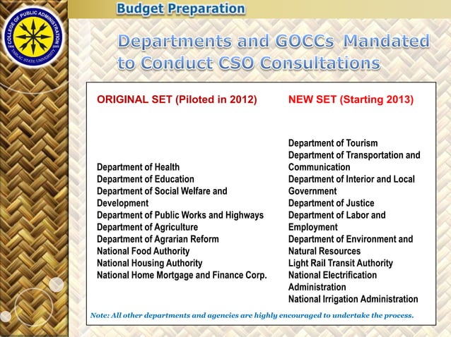 BUDGET PROCESS OF THE PHILIPPINE NATIONAL GOVERNMENT | PPTX