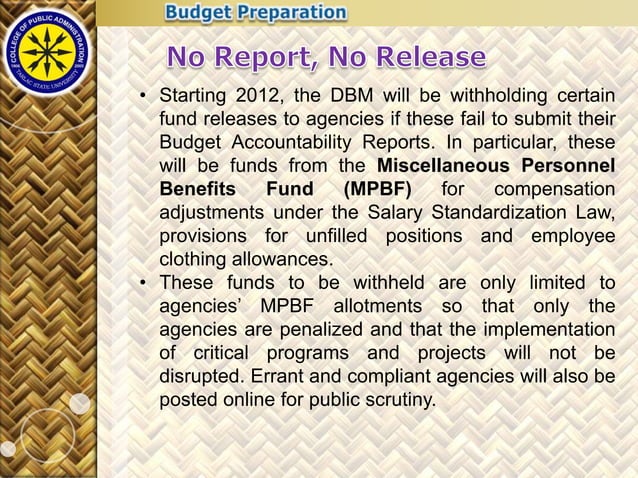 BUDGET PROCESS OF THE PHILIPPINE NATIONAL GOVERNMENT | PPTX
