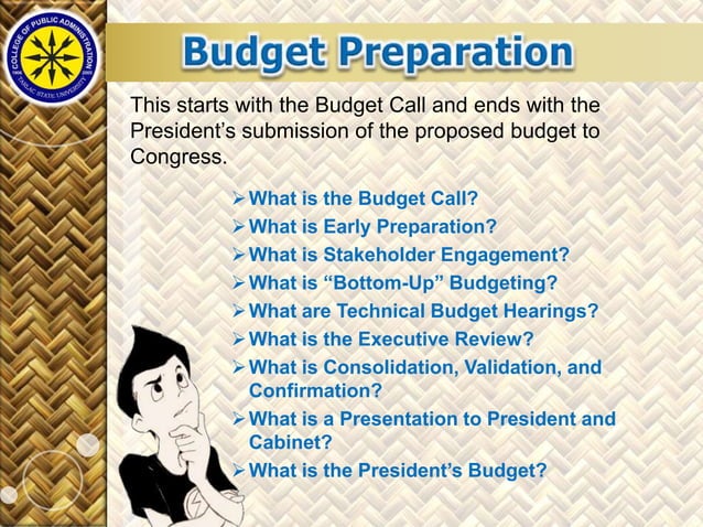 BUDGET PROCESS OF THE PHILIPPINE NATIONAL GOVERNMENT | PPTX