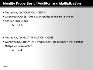 Property Of Numbers | PPT