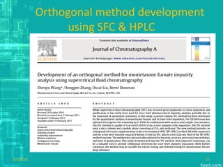 orthogonal hplc methods | PPTX