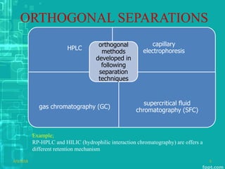 orthogonal hplc methods | PPTX