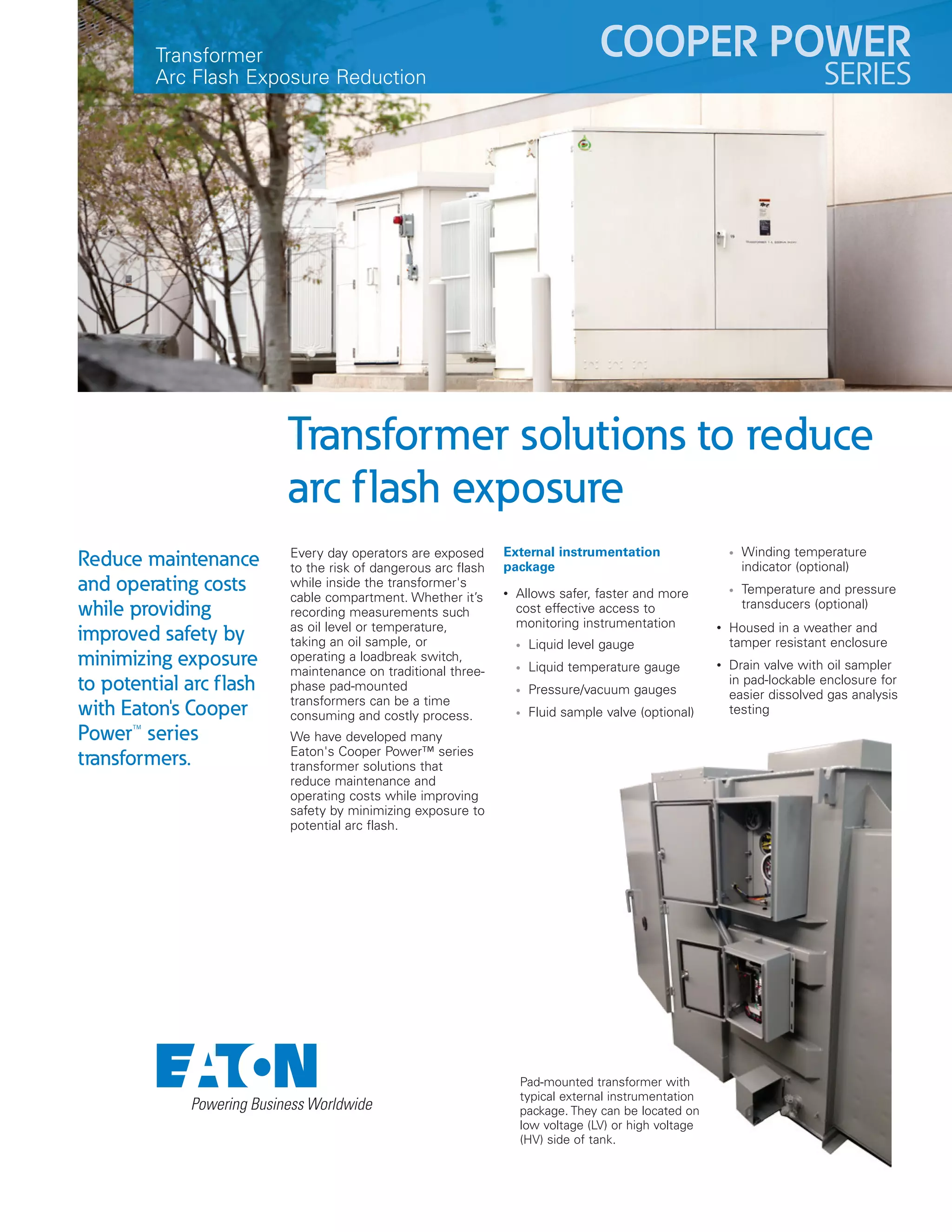 Transformer Solutions to reduce arc flash exposure | PDF