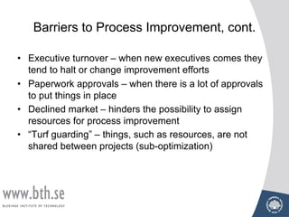 PA2557_SQM_Lecture4 - Process improvement and Process Maturity.pdf