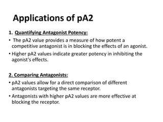pA2 value, Schild plot and pD2 values- applications in pharmacology | PPTX