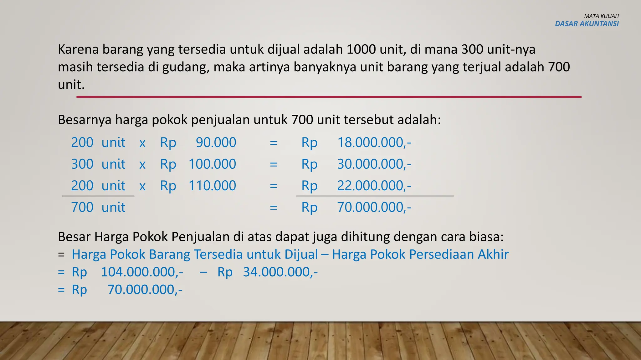 Metode pencatatan persediaan secara periodik | PPTX