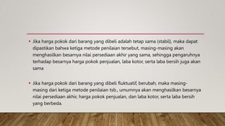 Metode pencatatan persediaan secara periodik | PPTX