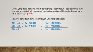 Metode pencatatan persediaan secara periodik | PPTX