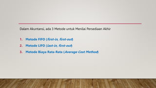 Metode pencatatan persediaan secara periodik | PPTX