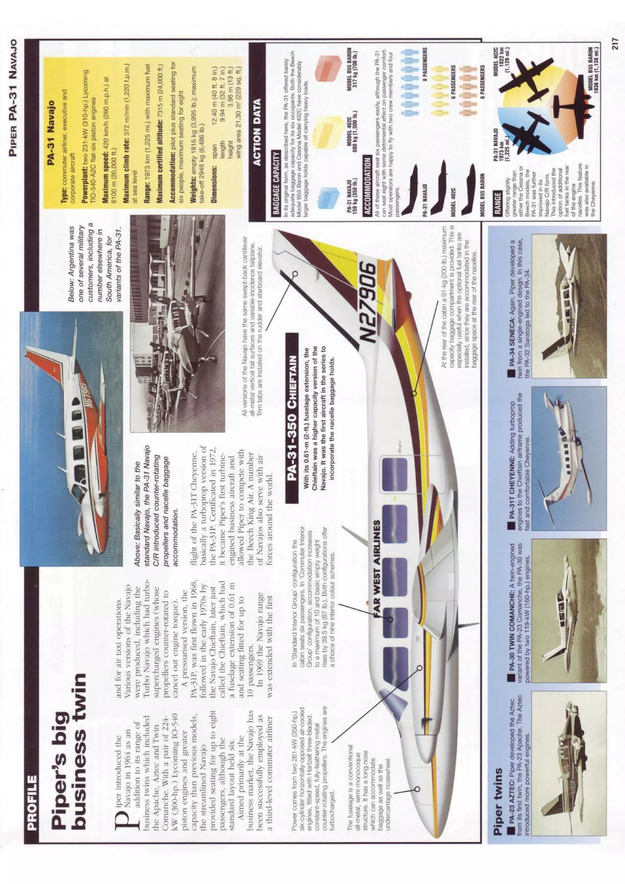 Pa31 navajo aviation factfile civil aircraft | PDF