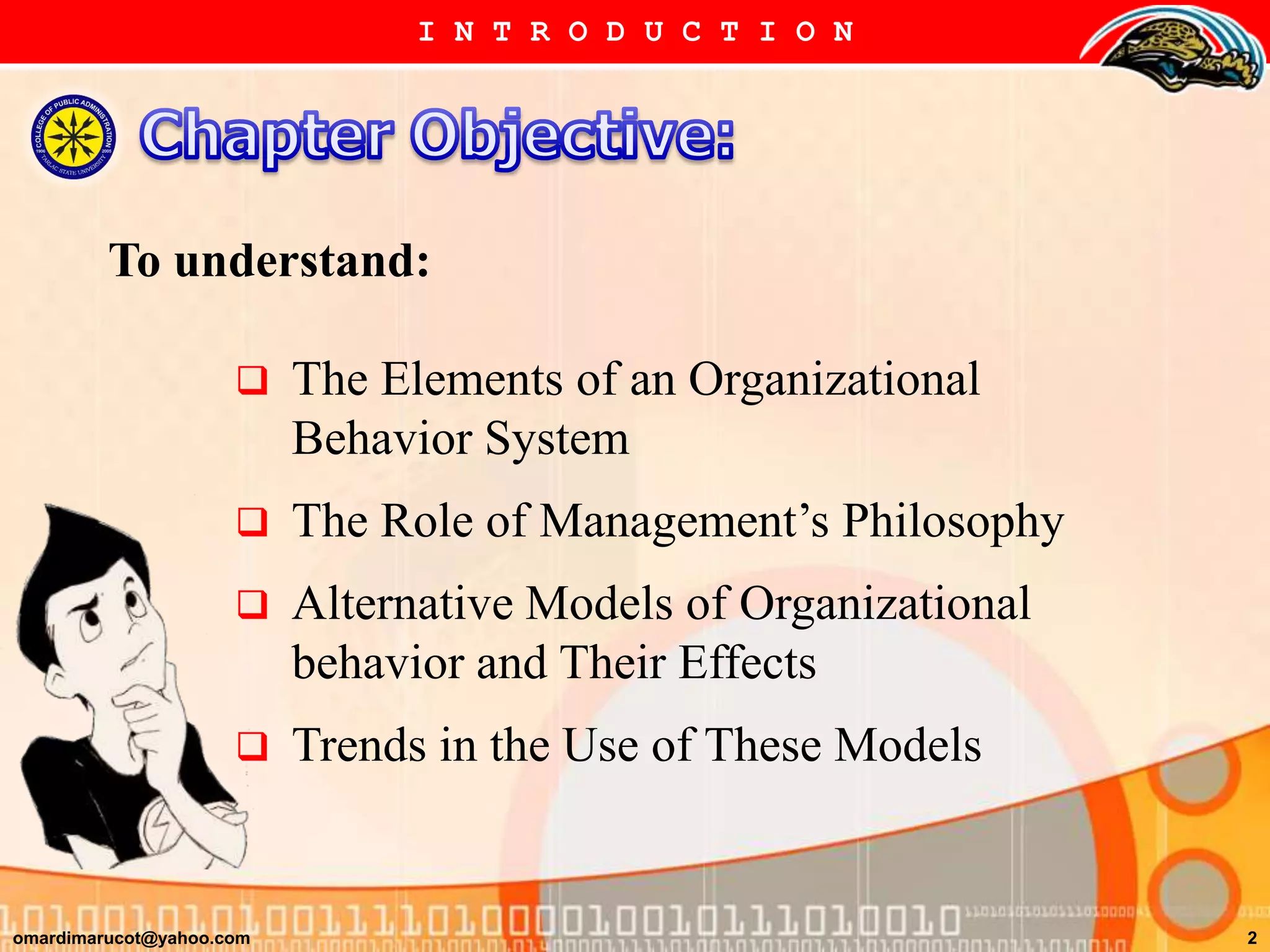 ORGANIZATIONAL BEHAVIOR SYSTEM | PPTX