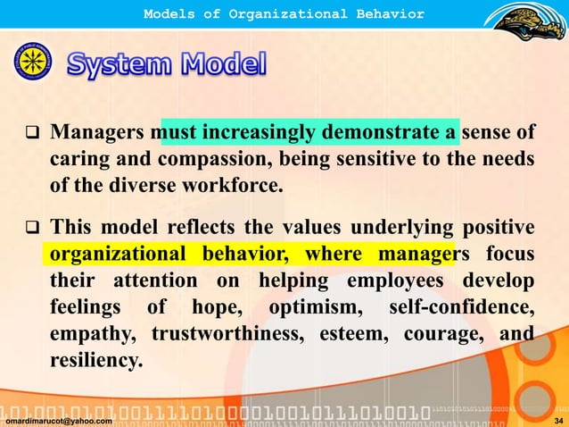 ORGANIZATIONAL BEHAVIOR SYSTEM | PPTX